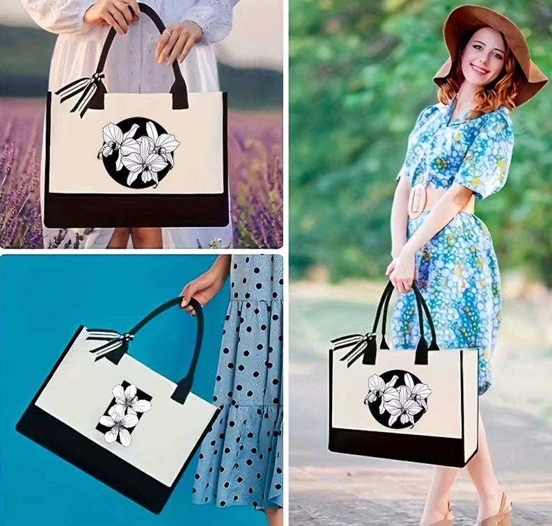 Linen Women Shoulder/Carry on Large Open Bag-Who needs more space ...